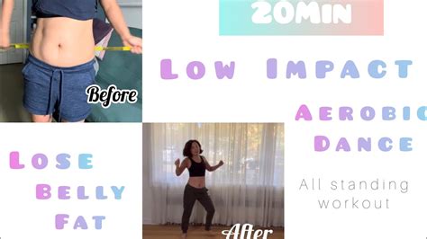 20 Min Full Body Fat Burn Workout No Jumping Aerobic Dance Beginner