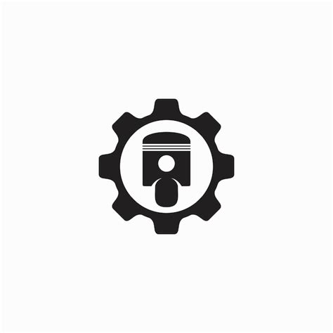 Premium Vector Motorcycle Repair Logo Design Inspiration With Piston