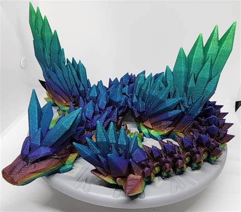 Articulating Crystal Wing Dragon Etsy