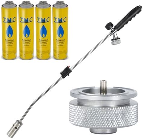 ZMC Unkrautvernichter 2 5 kW 4 Gaskartuschen 330g inkl Adapter für