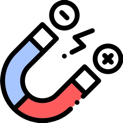 Magnet Detailed Rounded Lineal Color Icon