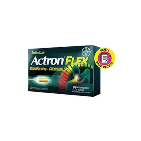 Bayer Actron Flex X 10 Capsulas Blandas Actron Venta Libre Farmanor