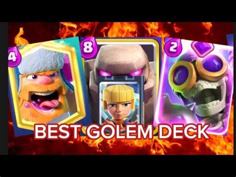 Play With New Tower Skins And New Golem Decks Clash Royale YouTube