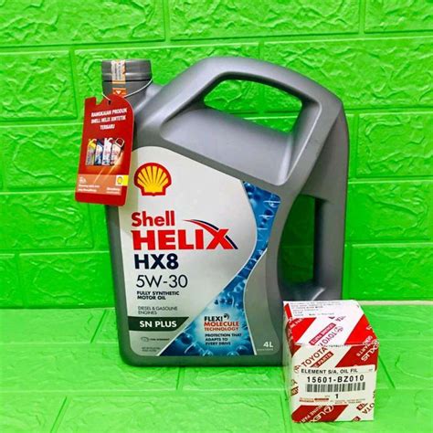 Jual Oli Shell Helix HX8 5W 30 4Liter Paket Filter Oli Avanza Xenia