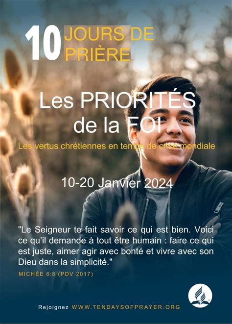 10 JOURS DE PRIÈRE Les Priorités de la Foi du 10 au 20 Janvier 2024