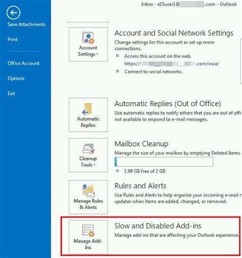 Надстройки повторно включены пользователем после отключения Outlook