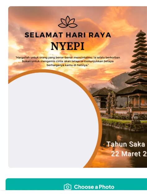 Link Twibbon Hari Raya Nyepi Tahun Baru Saka Dan Cara