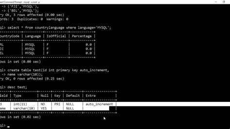 data manipulation language dml in mysql unanth youtube