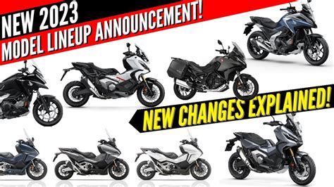 New 2023 Honda Motorcycles Scooters Released Model Lineup