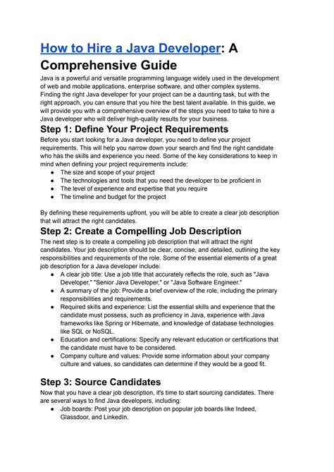 how to hire java developer by sourcebae issuu