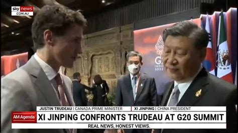 Xi Jinping Scolds Justin Trudeau In Front Of Media At G20 YouTube