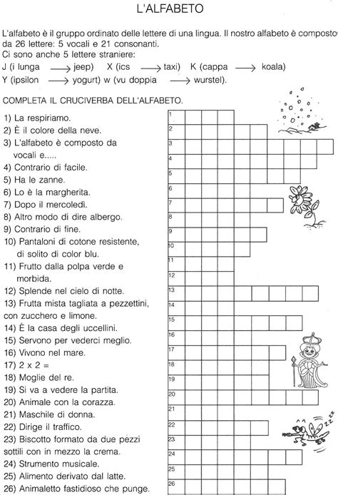 Cruciverba Illustrati Per Bambini Da Stampare Artofit