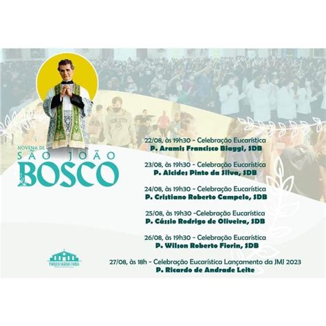 Novena de São João Bosco Paróquia Sagrada Família SJC SP