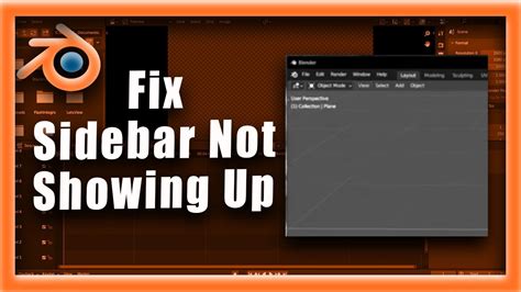 Blender Tutorial How To Fix Sidebar Not Showing Up In Blender Youtube