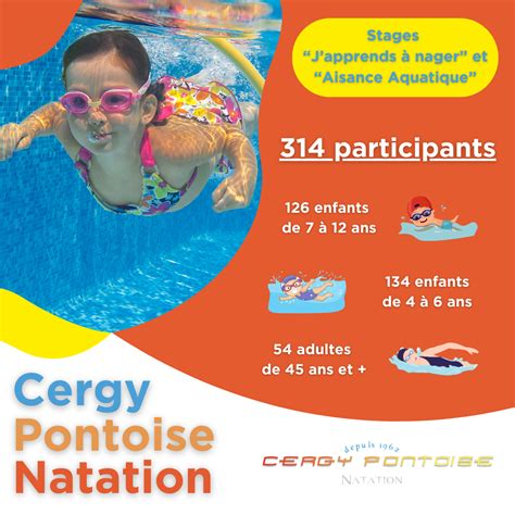 Bilan Stages J apprends à nager Aisance Aquatique Cergy Pontoise