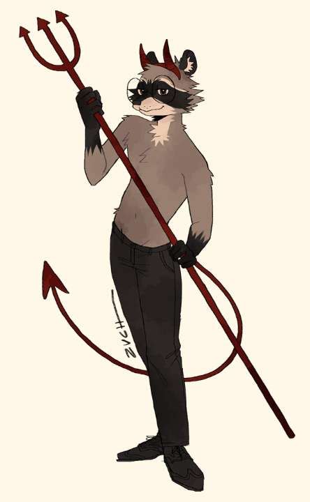 Demon Raccoon Devours Your Ears As Punishment For Your Sins Ear Noms