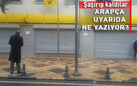 PTT Şubesi kapandı Arapça uyarılar şaşırttı Ajans Urfa