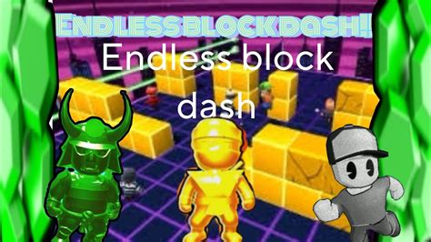NEW ENDLESS Block Dash Stumble Guys YouTube