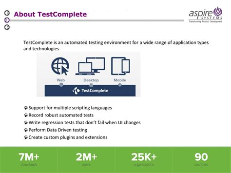 ppt testcomplete overview powerpoint presentation free download id 9488734