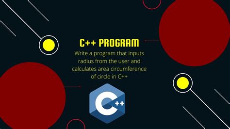 write a program that inputs radius from the user and calculates area circumference of circle in