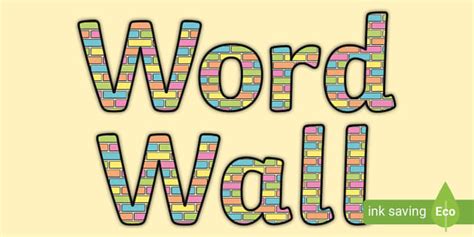 Word Wall Display Lettering Twinkl KS1 Teacher Made
