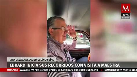 Inicia gira por el país Marcelo Ebrard con visita a Miss Lety su