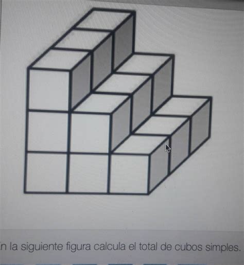 Solved En La Siguiente Figura Calcula El Total De Cubos Simples Math