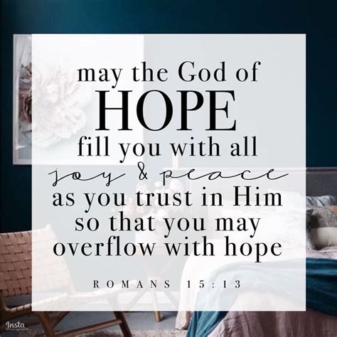 May The God Of Hope Fill You With All Joy And Peace As You Trust In