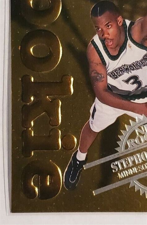 Stephon Marbury 1996 97 NBA Hoops RC ROOKIE Gold Insert 17 Of 30