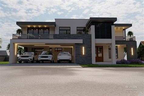 Modern 5 Bedroom Double Storey House ID 25506 Modern Style House