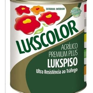 Tinta Piso Lukspiso 900ml 1 4 Diversas Cores Vermelho Segurança Leroy