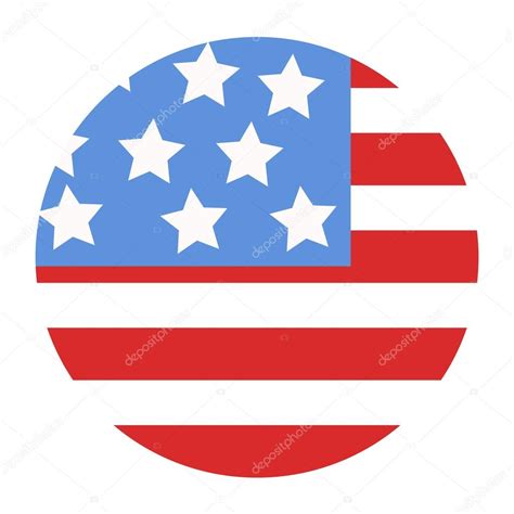 Estados Unidos Dise O De La Bandera En C Rculo Ilustraci N Vectorial