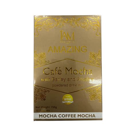 Iam Worldwide Amazing Cafe Mocha With Barley And Alkaline Powdered
