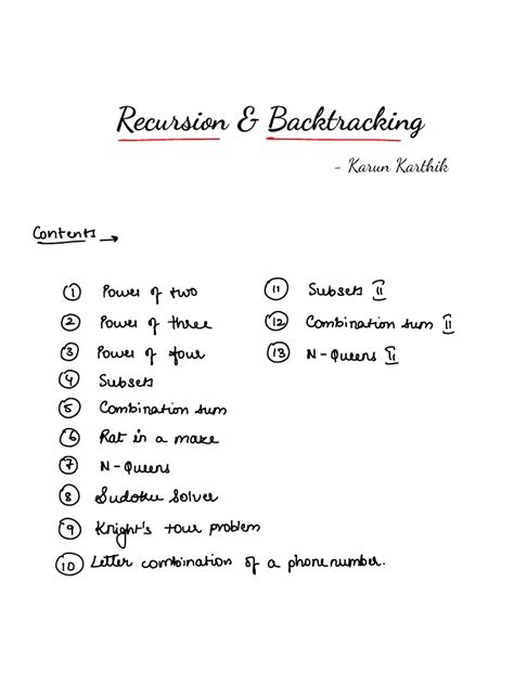 recursion and backtracking compressed pdf