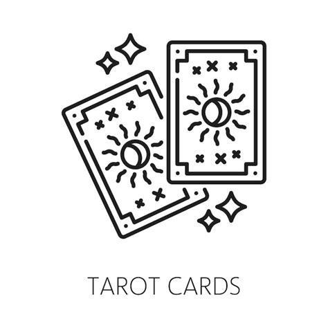 Icono de cartas de tarot astrología esotérica y brujería símbolo de
