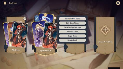 Customize Your Genius Invokation TCG Deck In Genshin Impact Food Then