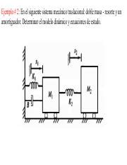 Clase 06 Ejemplos De Modelado De Sistemas Mecanicos 1 Pdf Ejemplo
