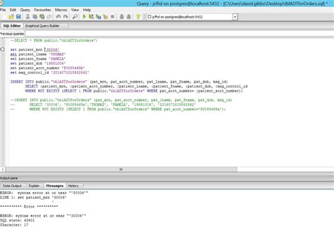Solved PostgreSQL Syntax Experts Exchange