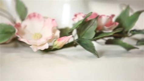 Tutorial Rosa Canina Decora TV Fiore In Pasta Di Gomma YouTube