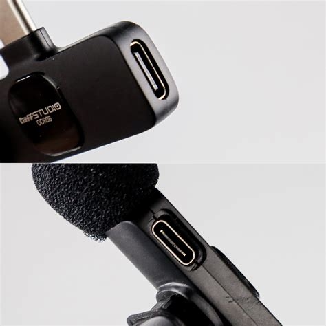 TaffSTUDIO Wireless Lavalier Lapel Microphone Vlogger USB Type C HO86