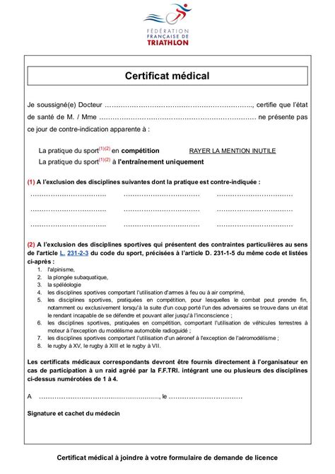 Modele De Certificat Medical