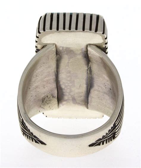 11 Navajo Natural Birdseye Kingman Turquoise Ring R 1655 Native