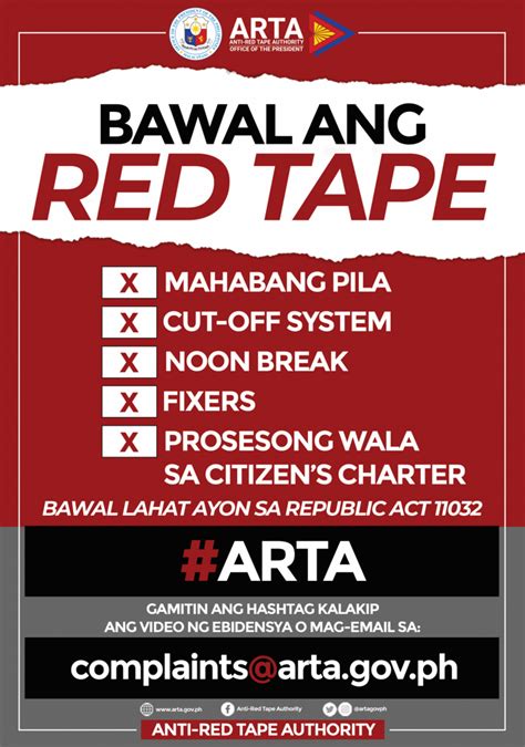 Anti Red Tape Act Posters