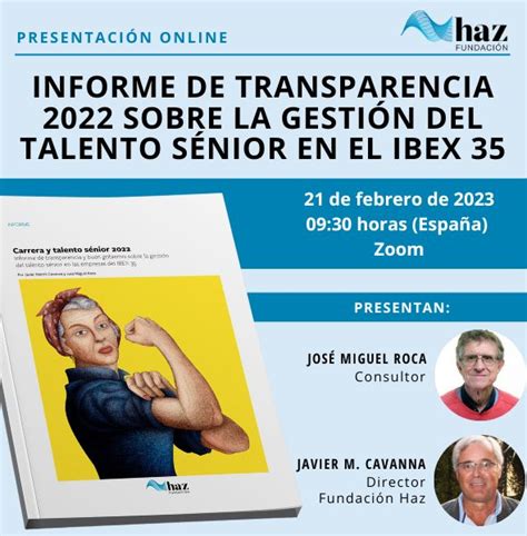 Carrera y talento sénior 2022 Fundación Haz