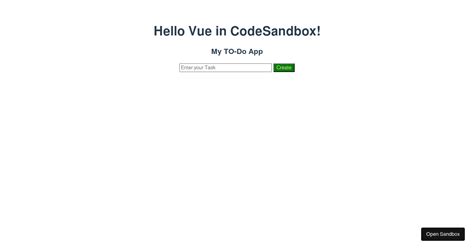 Vue Codesandbox