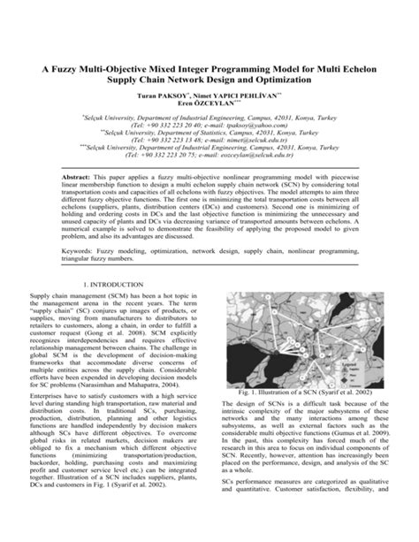 a fuzzy multi objective mixed integer programming