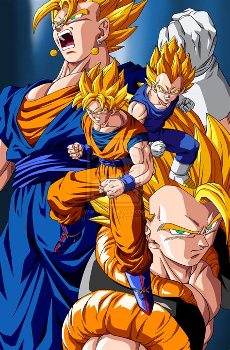 Commission Gokuh And Vegeta Fusions By Raykugen On DeviantART Dragon