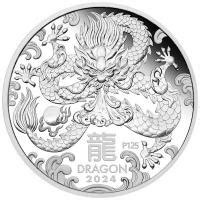 Australien 0 5 AUD Lunar III Drache 2024 1 2 Oz Silber PP Im Online