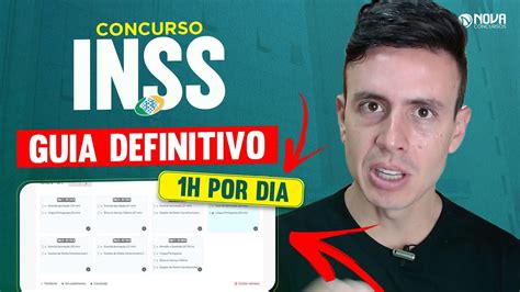 Concurso INSS 2024 PLANO DE ESTUDOS DEFINITIVO CURSO GRÁTIS PRÉ EDITAL