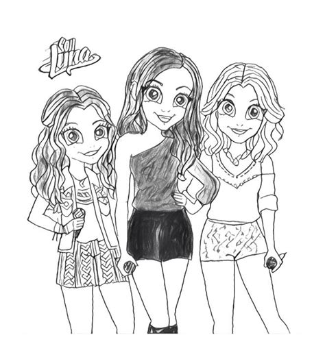 Coloriage Soy Luna de dessin animé dessin gratuit à imprimer